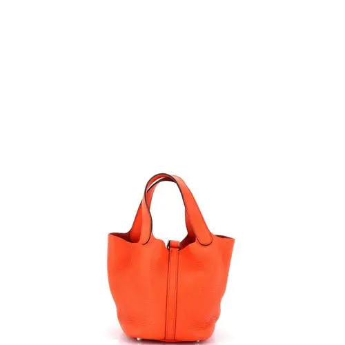 Hermès Picotin Lock Bag Clemence Pm - Orange