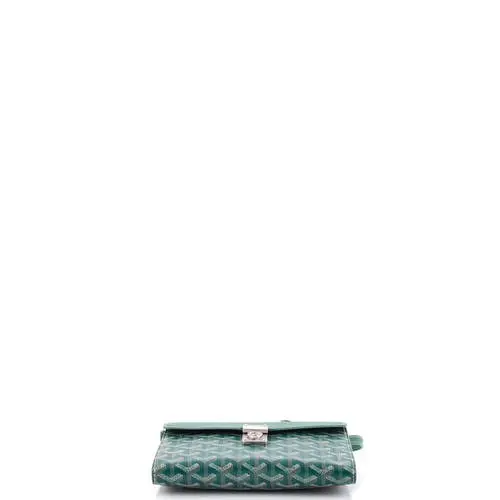 Goyard Chypre Wallet On Strap Coated Canvas With Leather