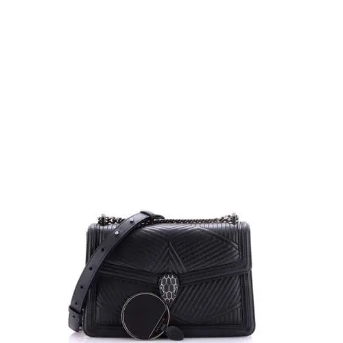 BVLGARI Serpenti Forever Shoulder Bag Quilted Leather Small