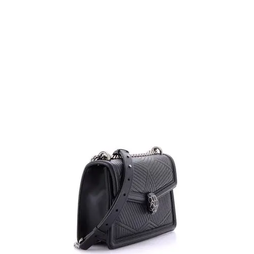 BVLGARI Serpenti Forever Shoulder Bag Quilted Leather Small