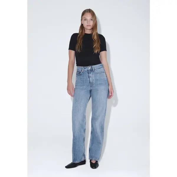 DR. DENIM Echo High Straight Rigid Jeans - Blue Jay