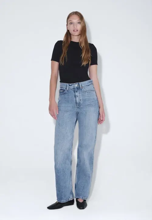DR. DENIM Echo High Straight Rigid Jeans