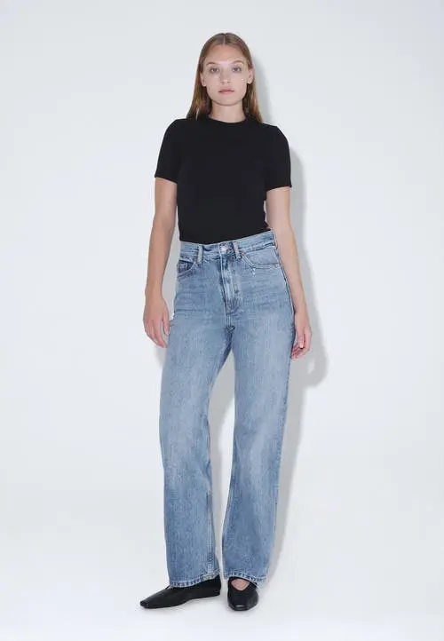 DR. DENIM Echo High Straight Rigid Jeans