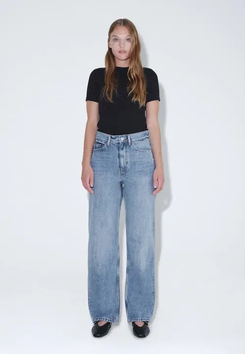 DR. DENIM Echo High Straight Rigid Jeans