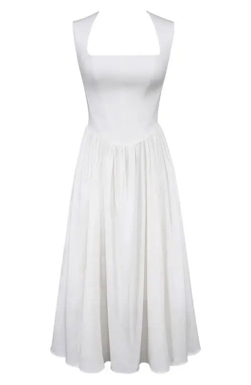 House Of Cb Emmy Stretch Pima Cotton Midi Sundress