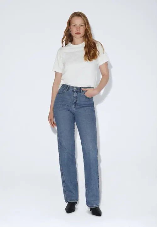 DR. DENIM Moxy High Straight Jeans