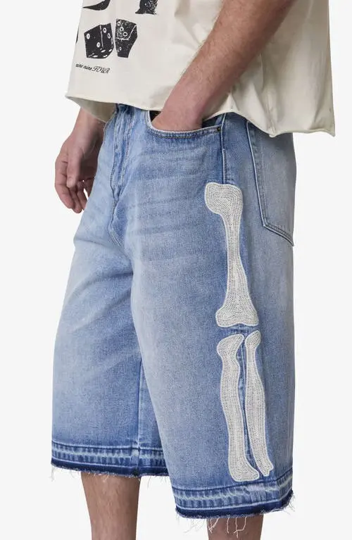 Mnml Ultra Baggy Bone Denim Shorts