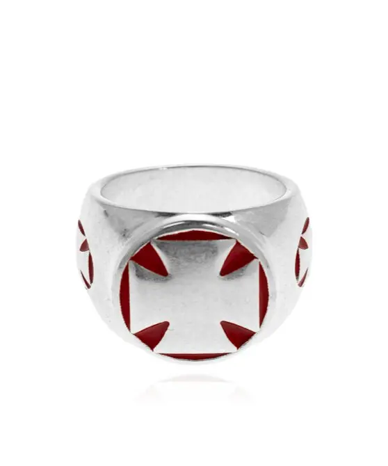 Vetements Biker Cross Signet Ring