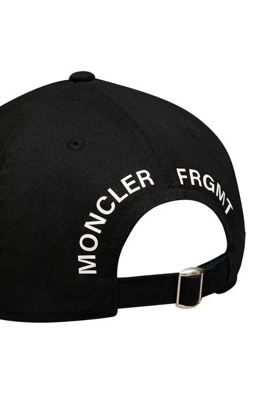Moncler 7 Frgmt Hiroshi Fujiwara Logo Cotton Baseball Cap