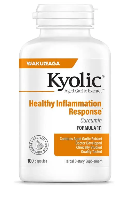 KYOLIC Aged Garlic Extract Formula 111, Healthy Inflammation Response, Curcumin - None