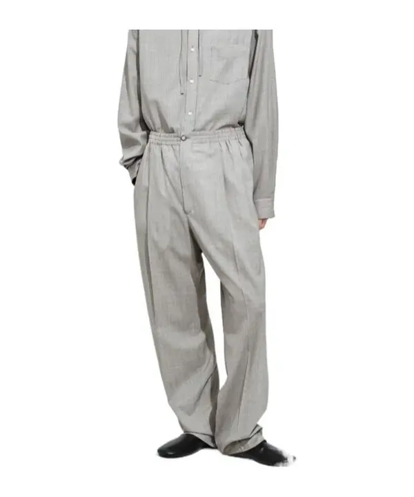 Bottega Veneta Light Wool Toile Pants - Gray