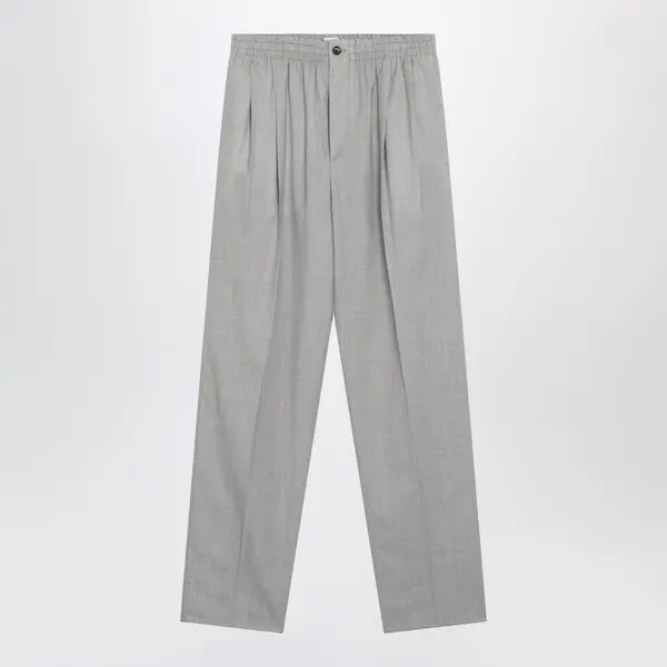 Bottega Veneta Light Wool Toile Pants - Gray
