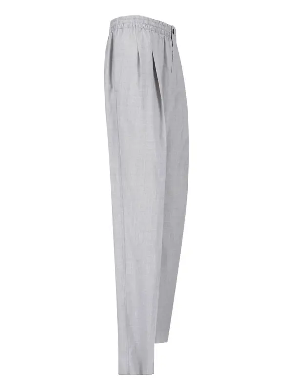 Bottega Veneta Light Wool Toile Pants - Gray