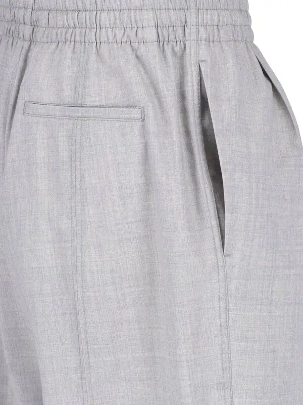 Bottega Veneta Light Wool Toile Pants - Gray