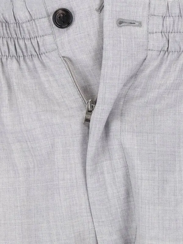 Bottega Veneta Light Wool Toile Pants - Gray