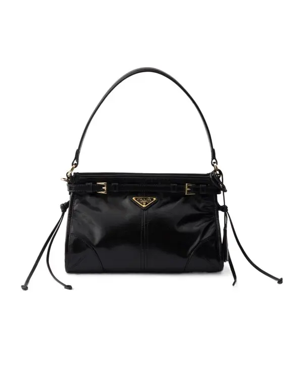 Prada Bonnie Small Leather Handbag - Black