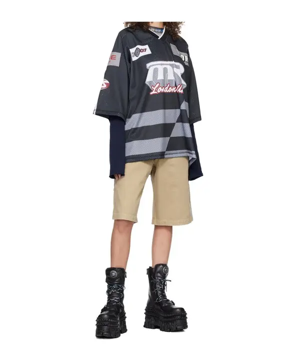 Vetements X New Rock Collaboration Lace-up Mid-calf Boots
