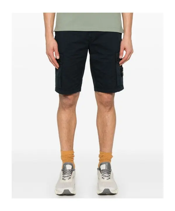 Stone Island Compass Patch Cargo Shorts