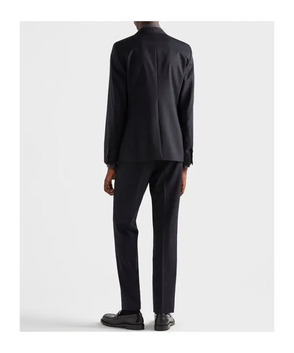 Prada Single Breasted Wool And Mohair Suit