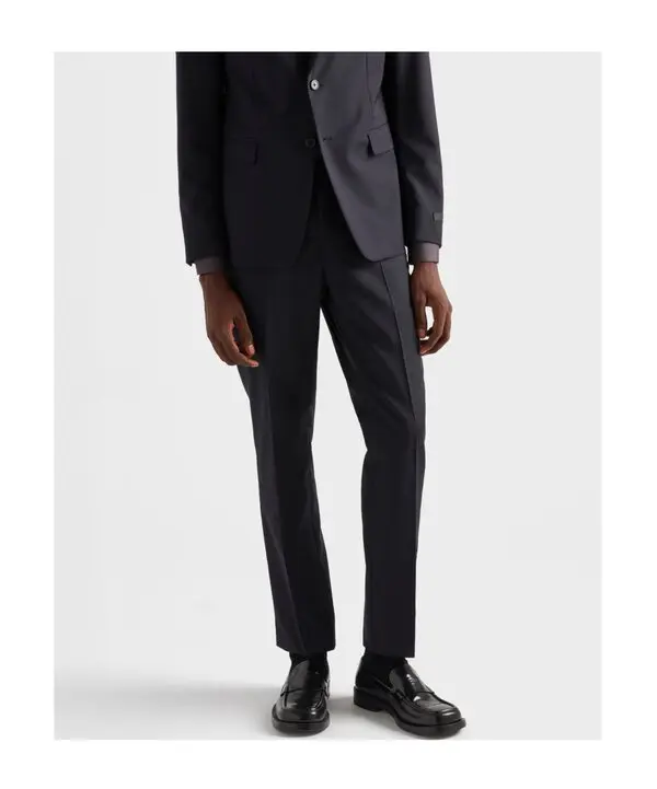 Prada Single Breasted Wool And Mohair Suit