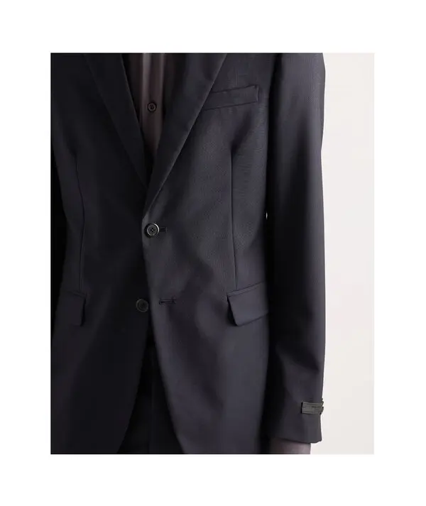 Prada Single Breasted Wool And Mohair Suit