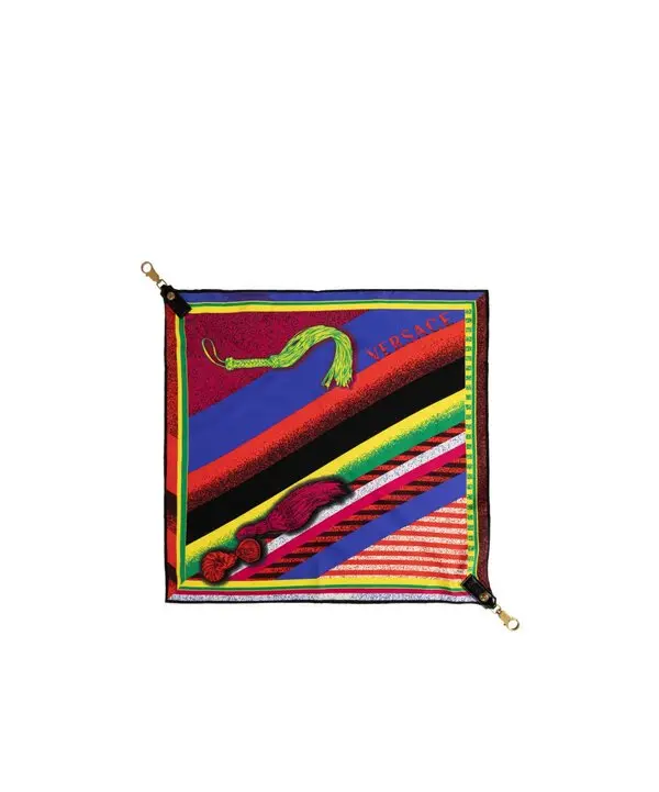 Versace Printed Silk Scarf Charm 55 Cm