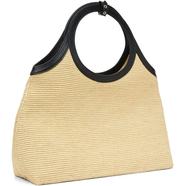 COURREGES Holy Raffia Tote Bag