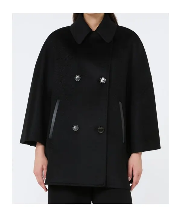 Max Mara Double-breasted Cape Coat
