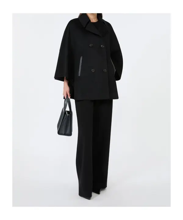 Max Mara Double-breasted Cape Coat