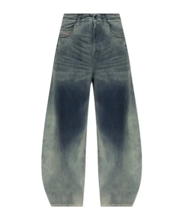 DIESEL® 1987 D Khelz Distressed Faded Jeans - Navy