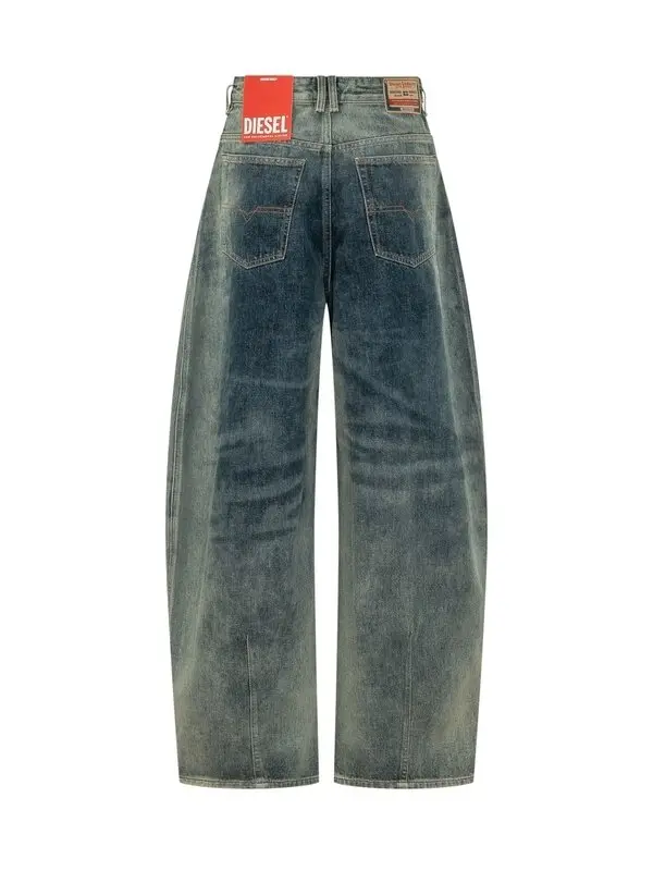 DIESEL® 1987 D Khelz Distressed Faded Jeans - Navy