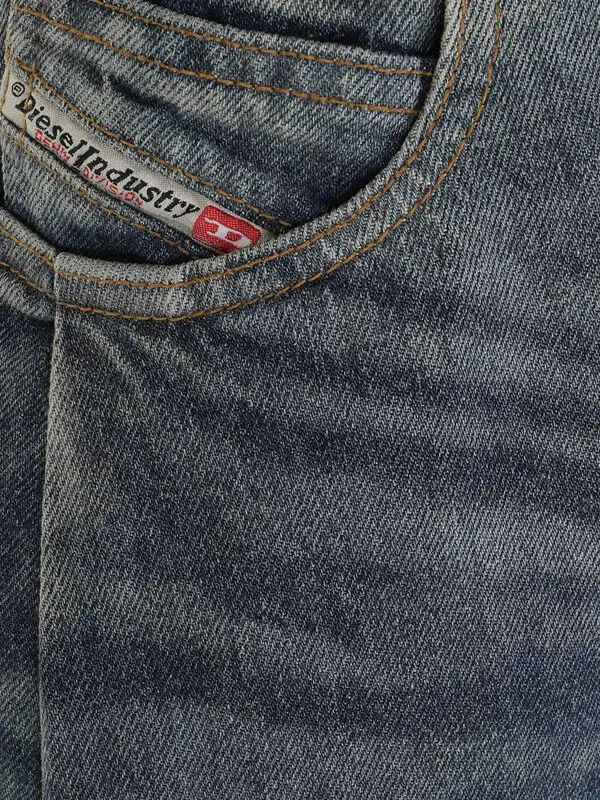 DIESEL® 1987 D Khelz Distressed Faded Jeans - Navy