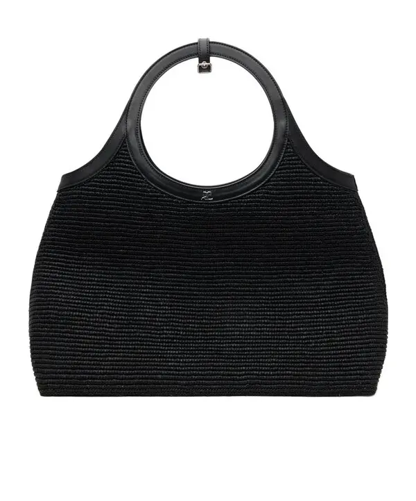 COURREGES Raffia Holy Day Handbag - Black