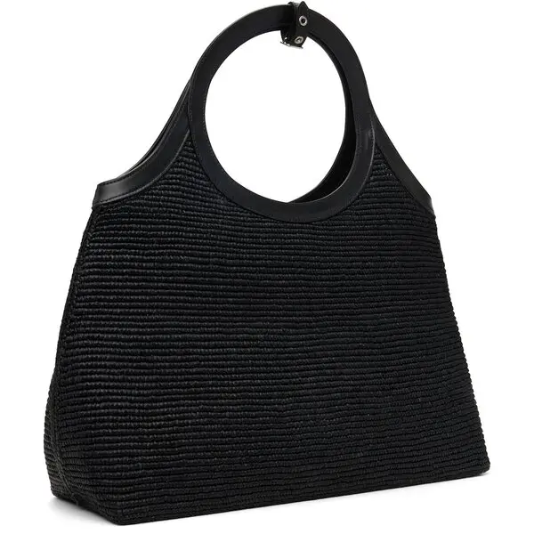 COURREGES Raffia Holy Day Handbag - Black