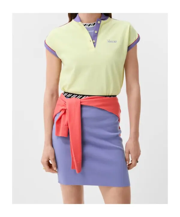 Versace Embroidered-logo Cotton Piqué Polo