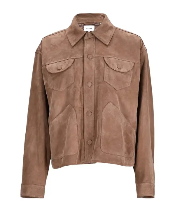 FRAME Collared Jacket - Brown