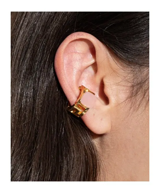 Versace Greca Stone Ear Cuff Earring