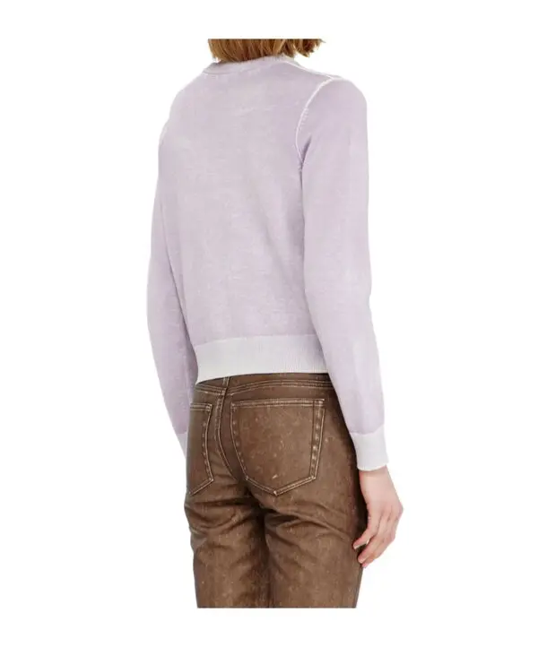 DIESEL® Jumper With Faded Reverse Print - Lilac