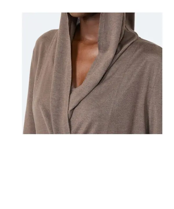 Max Mara Long Sleeve Hooded Cardigan With Belt