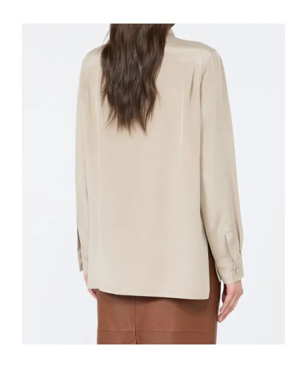 Max Mara Concealed-fastening Silk Shirt