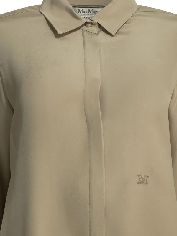 Max Mara Long-sleeved Shirt - Stone