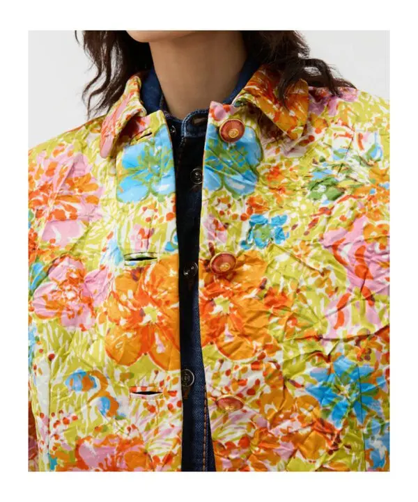 Versace Printed Silk Duchesse Jacket