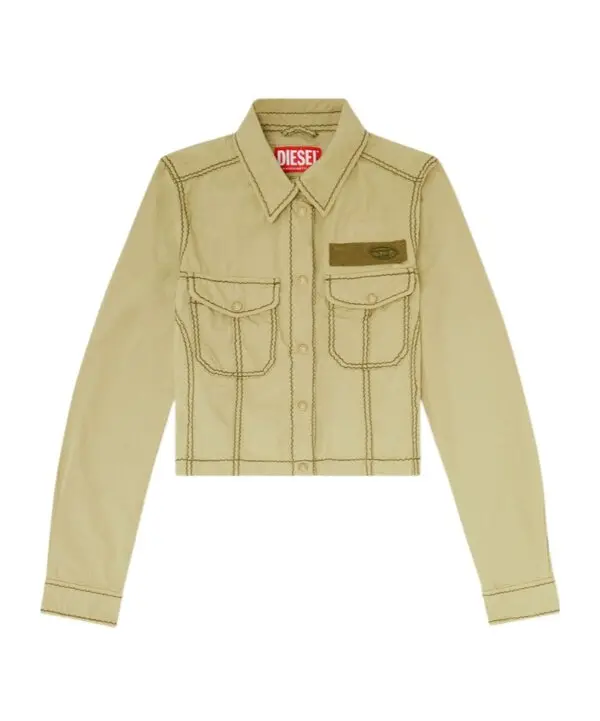 DIESEL® Long-sleeved Shirt Jacket - Beige