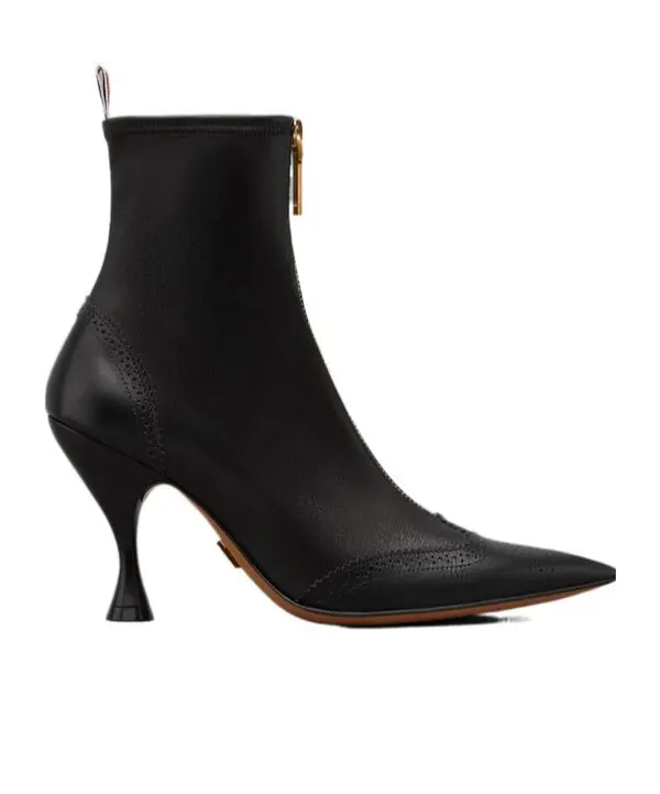 Thom Browne Wingtip Leather Ankle Boots