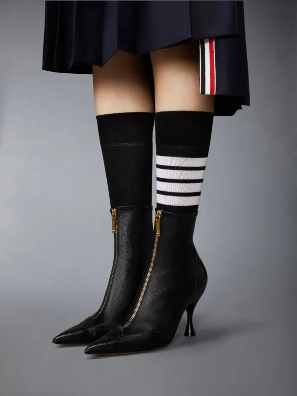 Thom Browne Wingtip Boots - Black