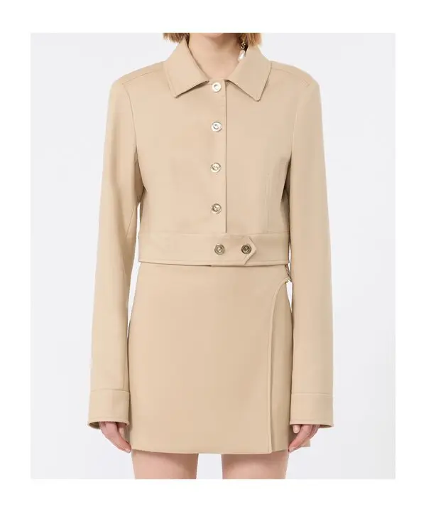 Sportmax Collared Long-sleeved Casual Jacket