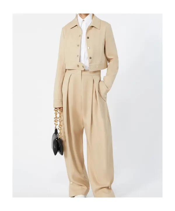 Sportmax Collared Long-sleeved Casual Jacket