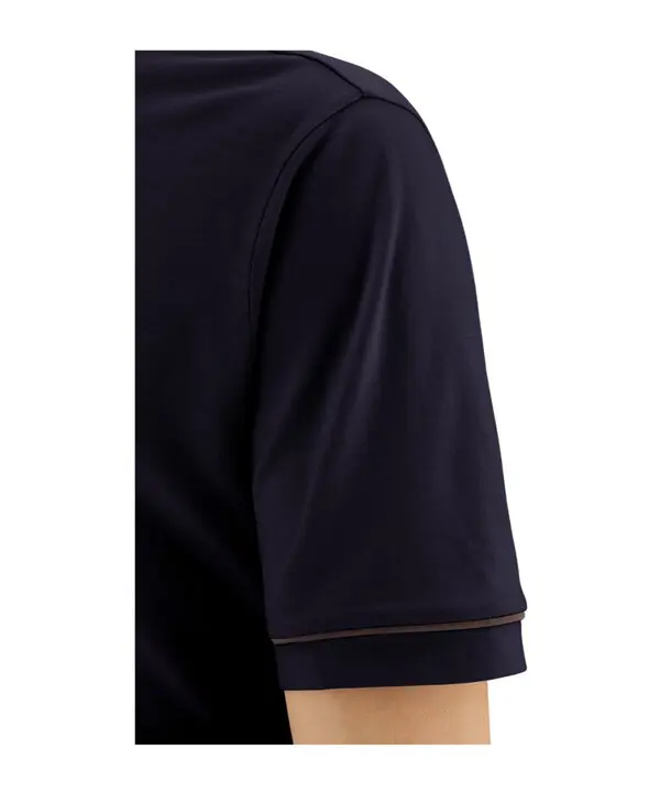 Herno Resort Polo Shirt In Wool Jersey With A Shiny Finish - Black