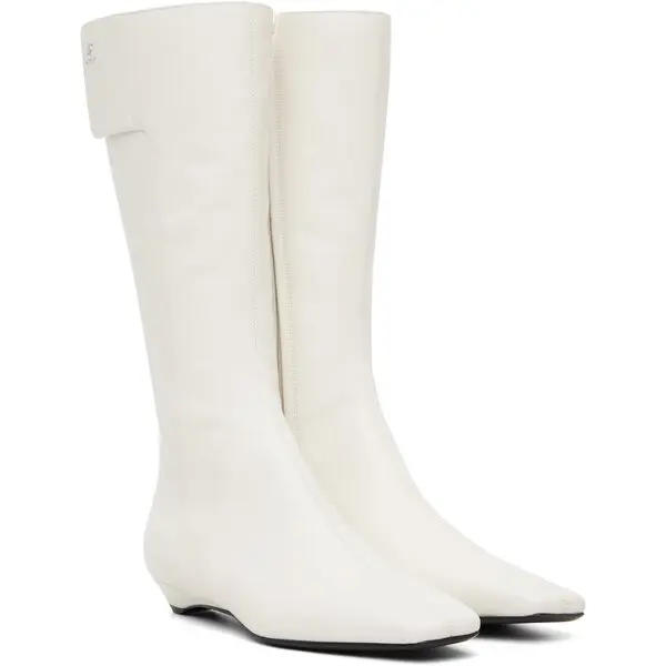 COURREGES Logo-detail Flat Boots