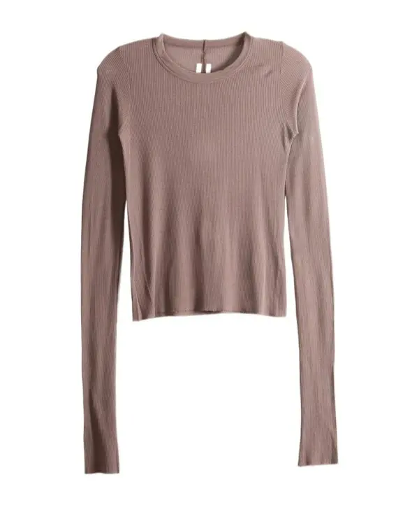 Rick Owens Ribbed Long-sleeved T-shirt - Brown